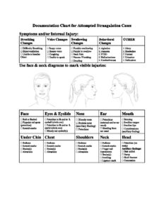 Documentation Chart for Attempted Strangulation Cases